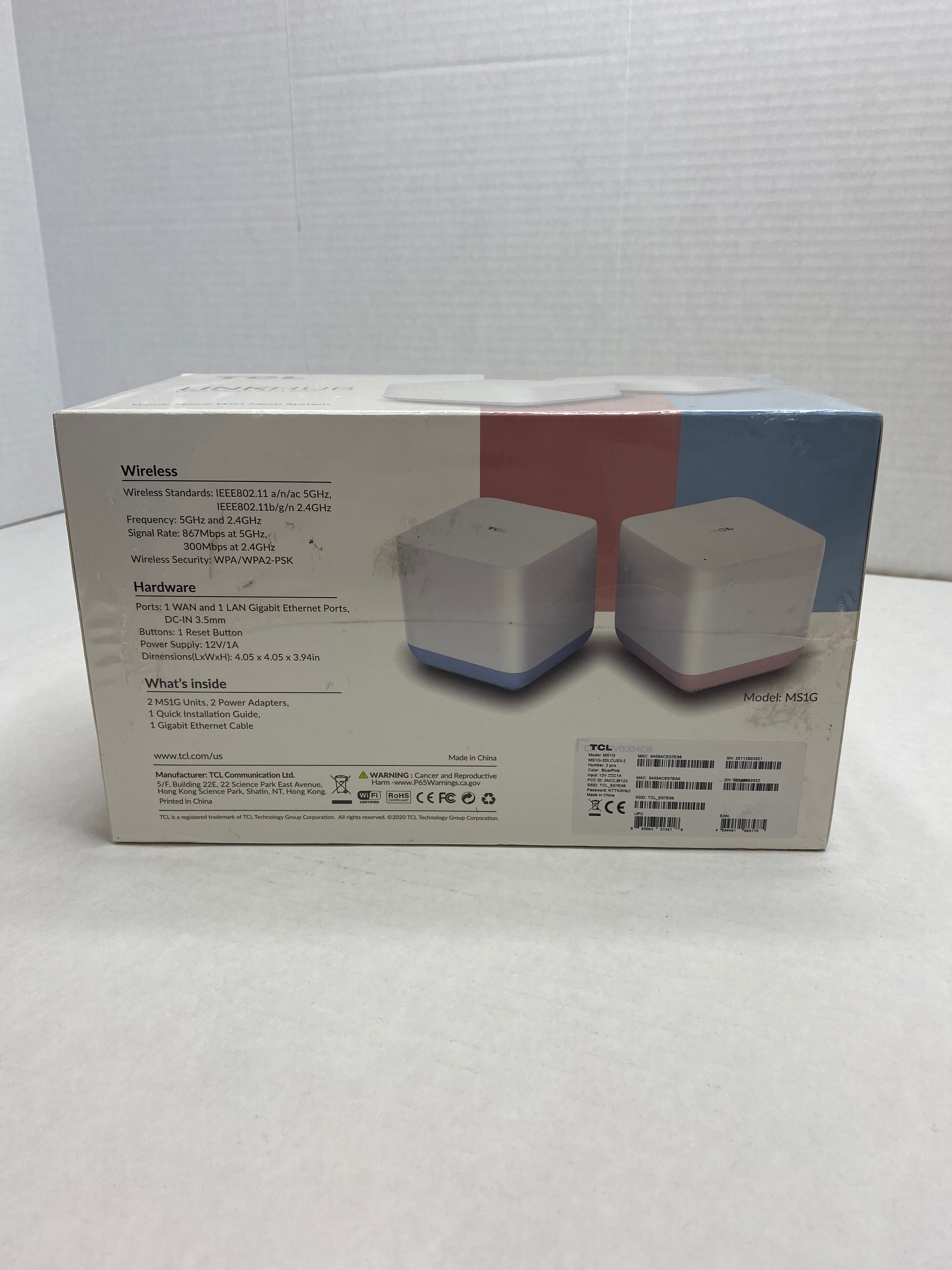 Tcl Linkhub Mesh Wi Fi System Wifi Router Ac1200 2 Pack Brand New Se